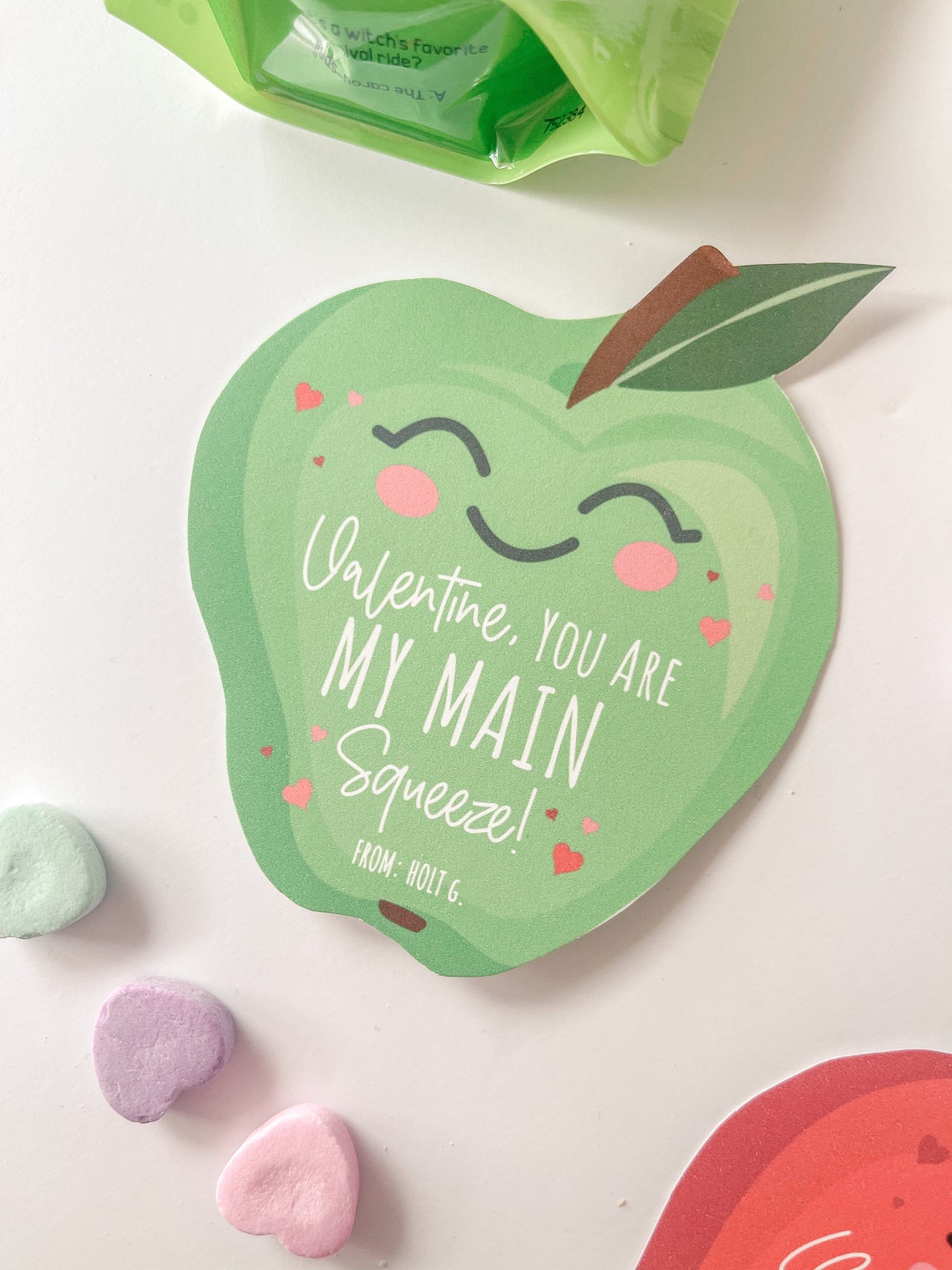 Awesome Sauce Applesauce Valentine Printable,main Squeeze Valentine ...