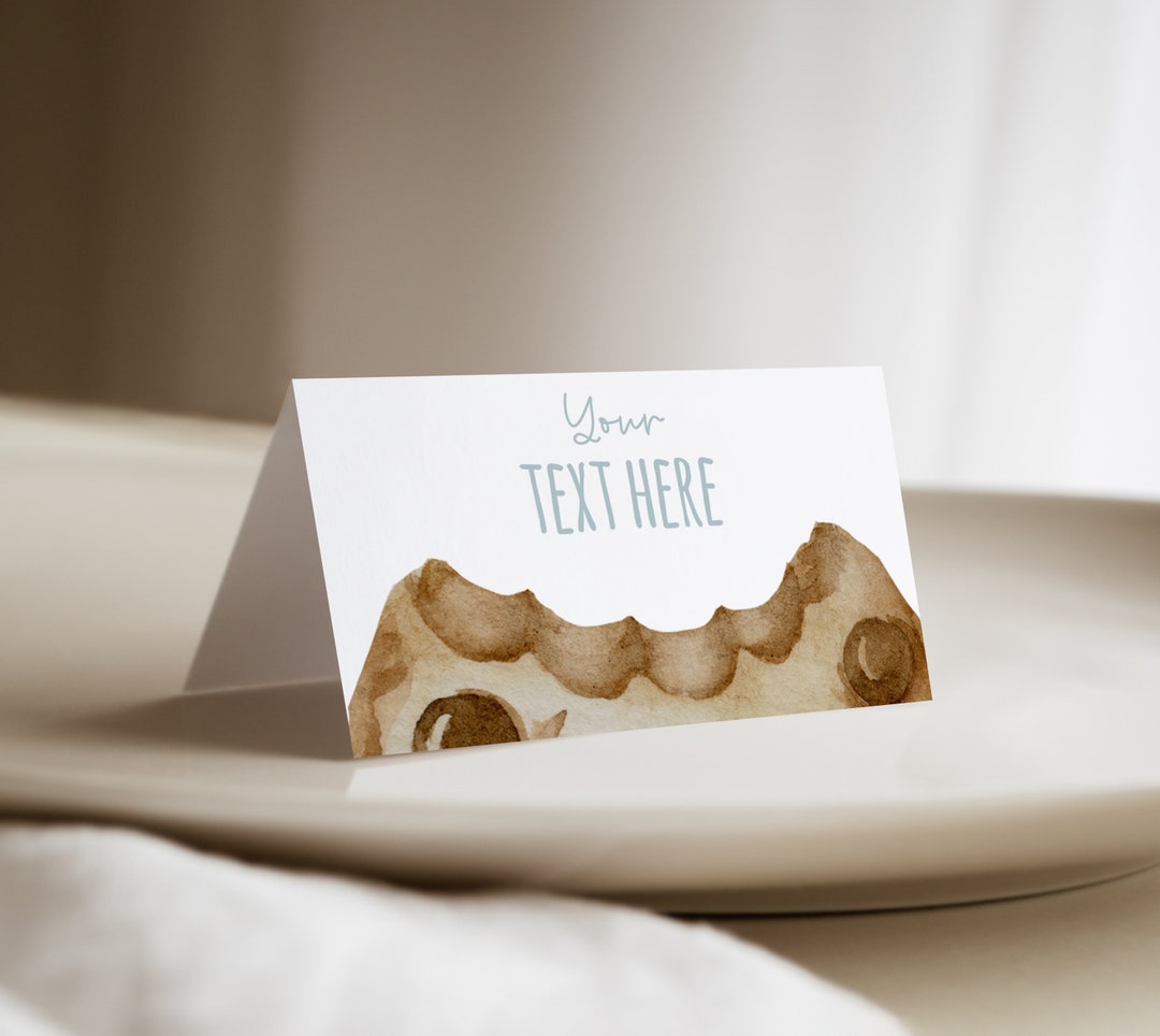 Editable Food Tent Template,flat Food Label Card,cookie Birthday Milk ...