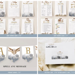 Wizard Baby Shower Printable Bundle, A Magical Bundle Baby Shower ...