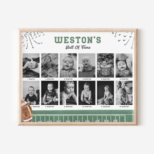 Monthly Photo Board Sign, First Year Picture Monthly Photos Tags ...