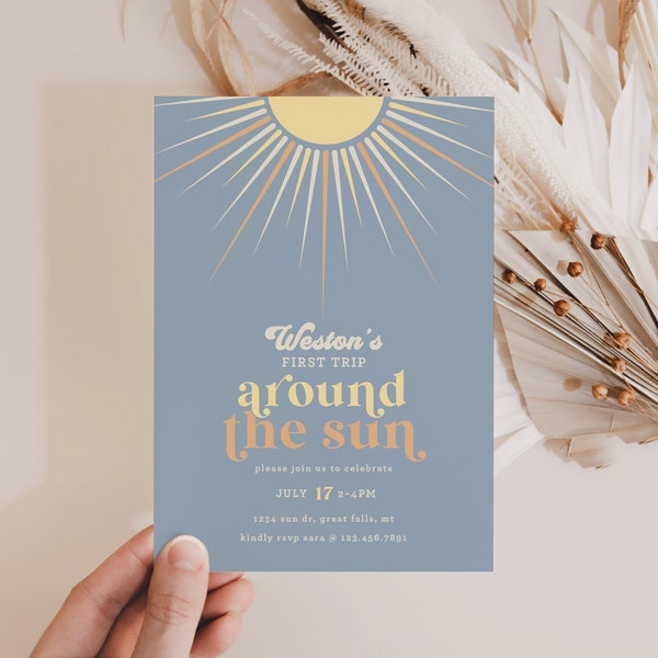 Sun Invitation - Etsy