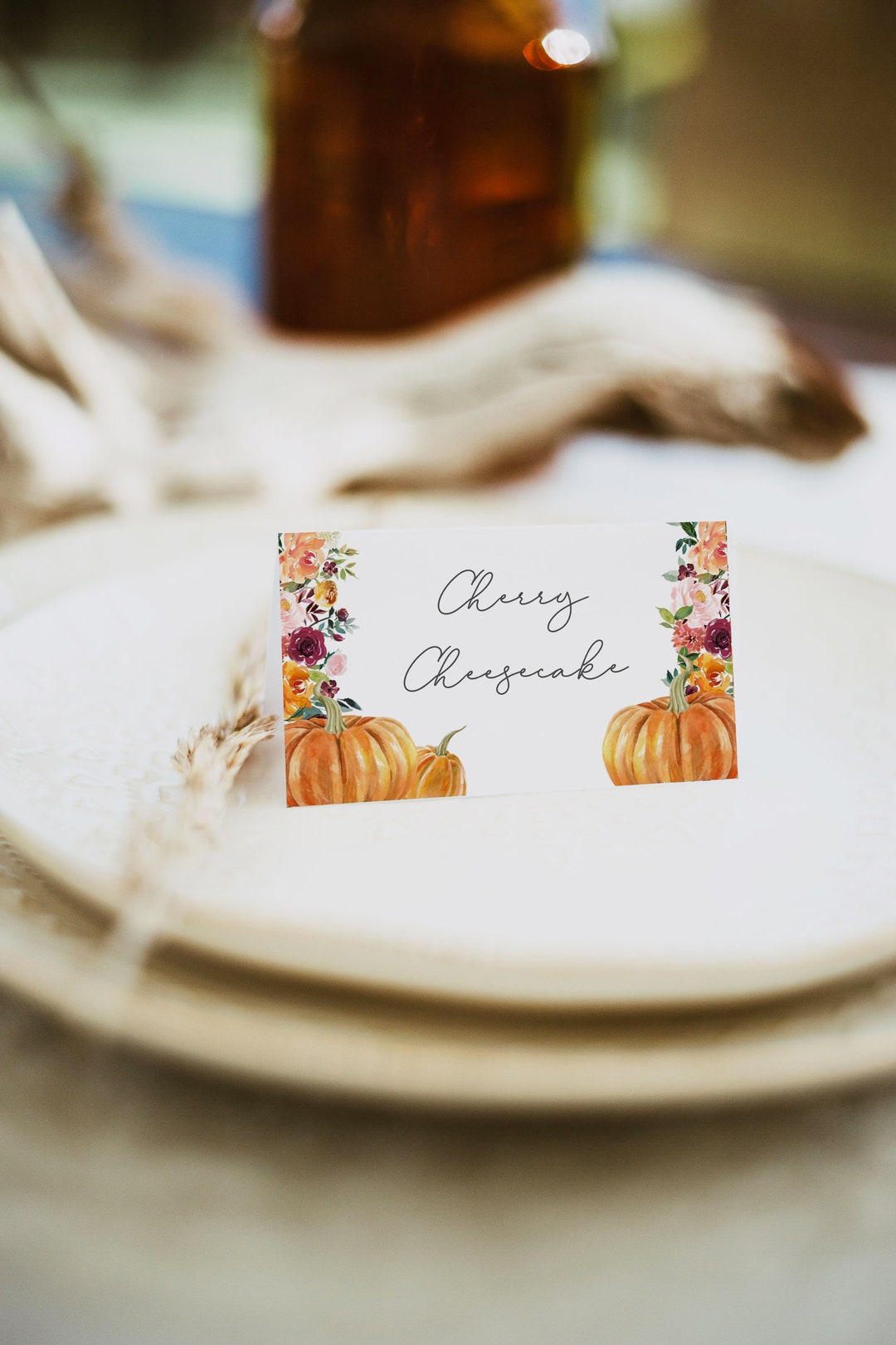 Food Tent Template, Buffet Dish Label Cards, Editable Place Cards ...