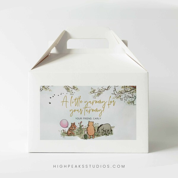 Winnie the Pooh Baby Shower Stickers - Etsy