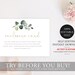 Greenery Enclosure Card Printable Template Eucalyptus - Etsy
