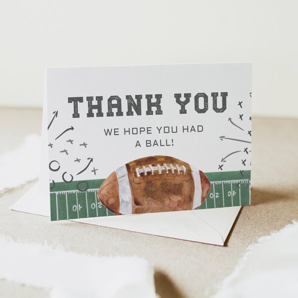 Football Thank You - Etsy