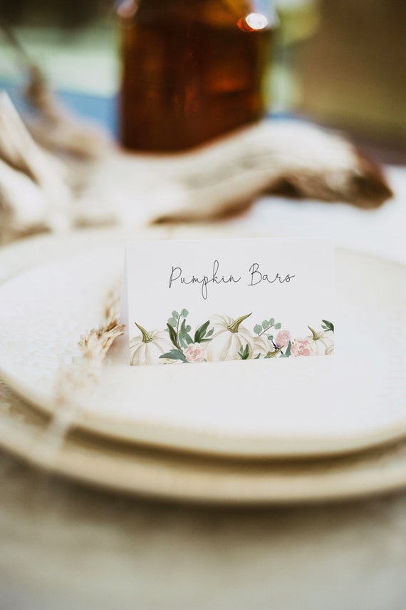 Food Tent Template Buffet Dish Label Cards Editable Place | Etsy