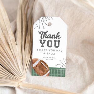 Football Birthday Favor Tag, It's Game Time, Game on Boy Birthday ...