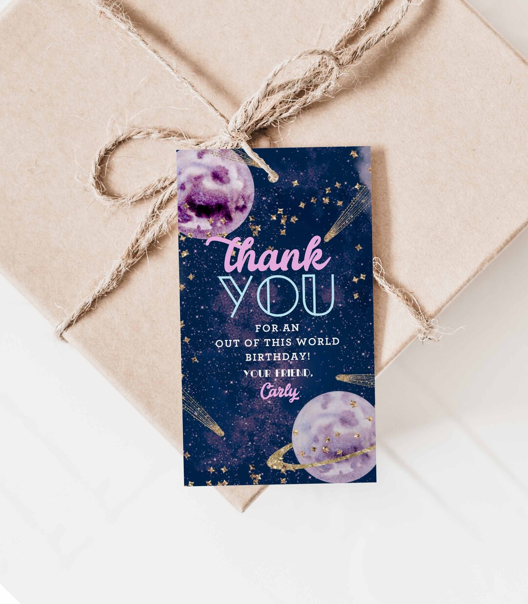 Editable Space Favor Tag Printable Template, Out of This World Birthday ...