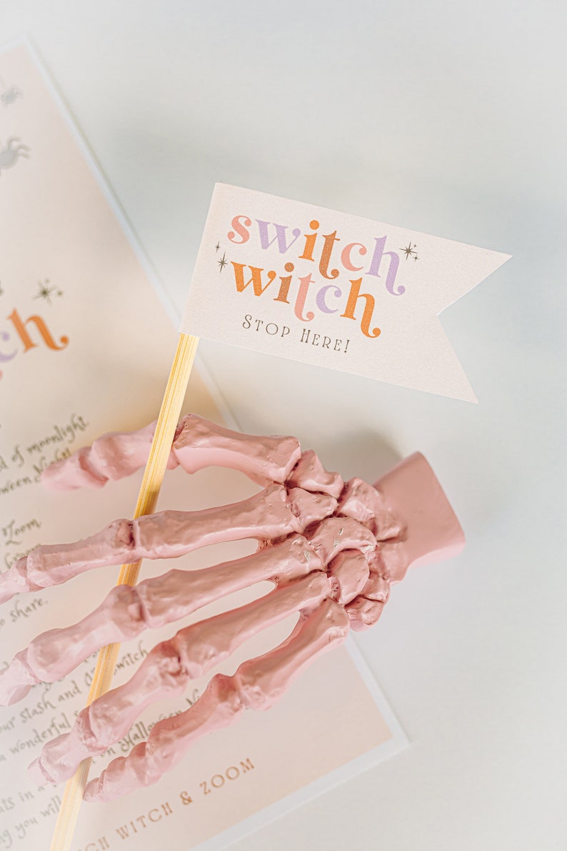 Switch Witch Printable Set, Family Trick-or-treat Traditions, Candy ...