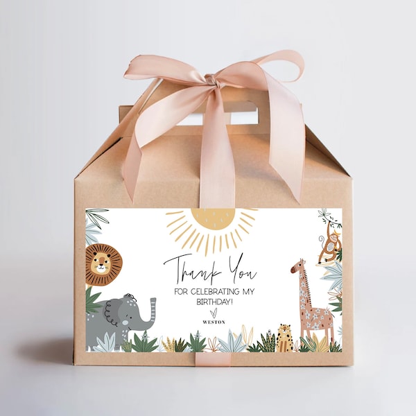 Animal Favor Boxes - Etsy