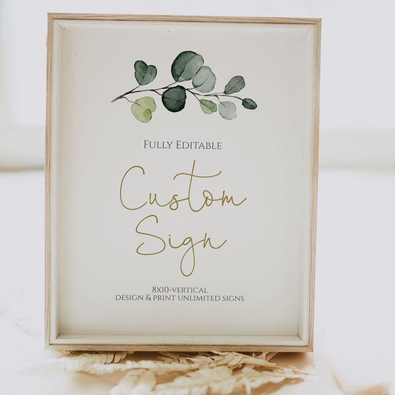 8x10 Printable Sign - Etsy