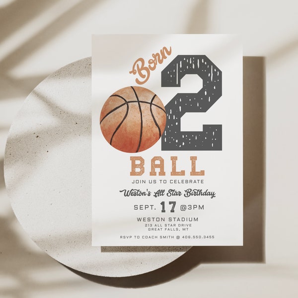 Born 2 Ball Invitation - Etsy Australia