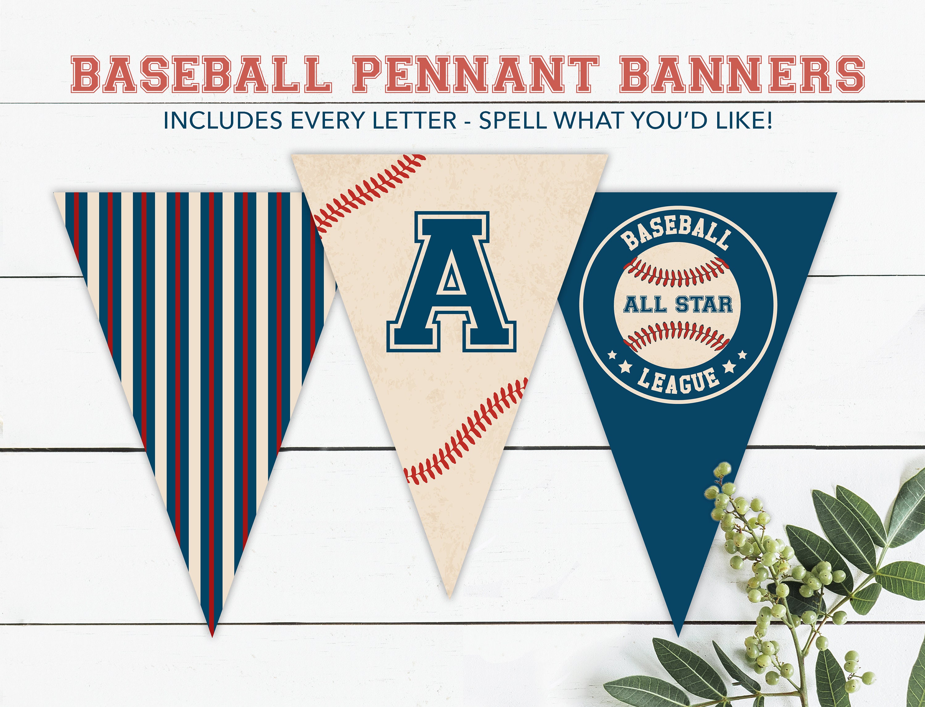Baseball Pennant Template