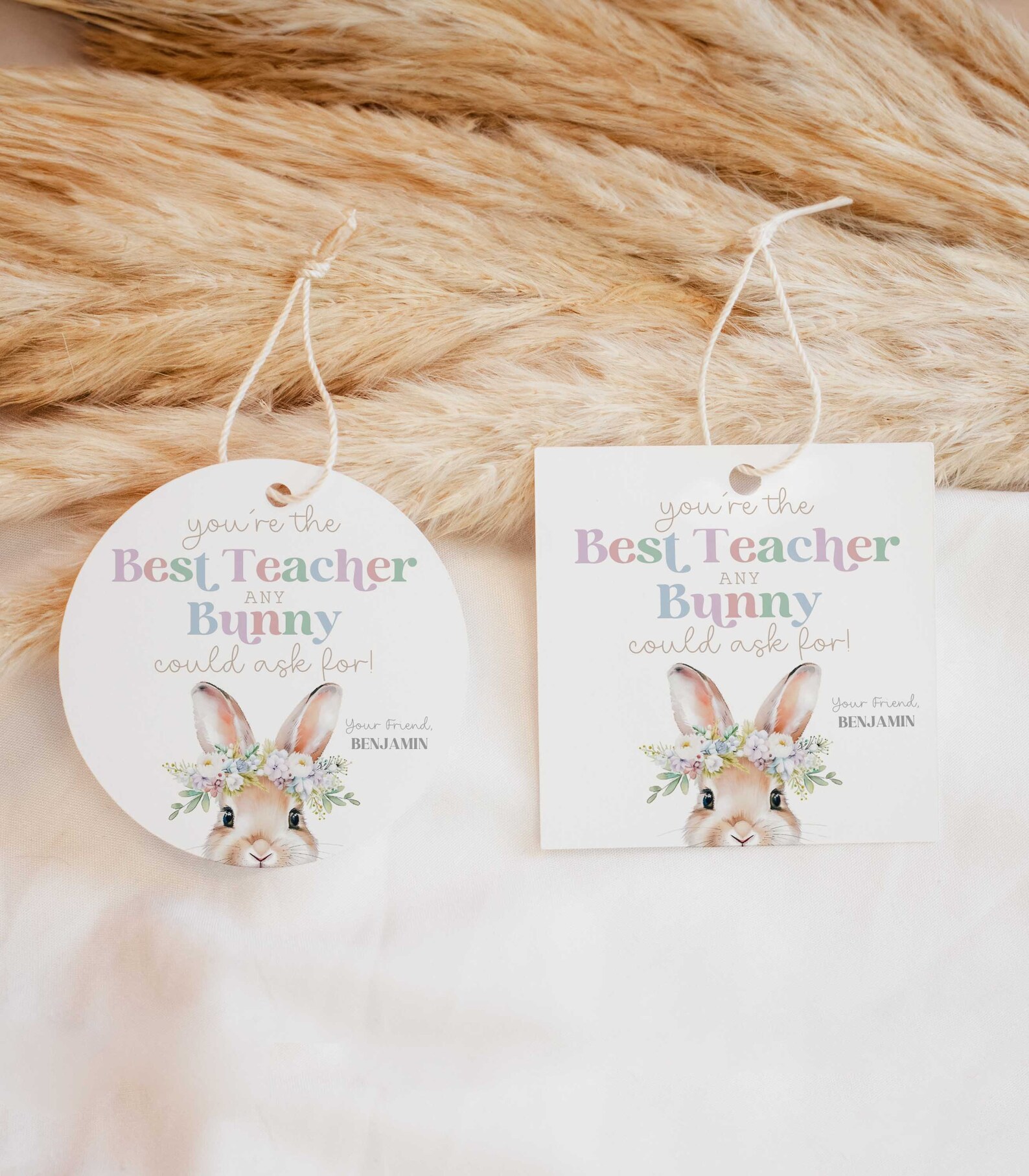 Easter Teacher Appreciation Gift Tag Printable, Any Bunny Spring Gift ...