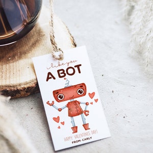 Robot Valentine Card Bundle, Kids Valentine Printable, School Classroom ...