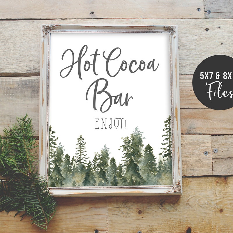 Hot Cocoa Bar Sign - Etsy