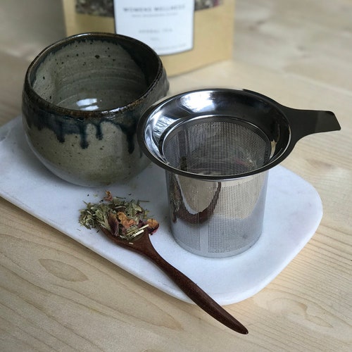 Ceramic Tea Infuser With Lid Loose Tea Infuser Tea Infuser - Etsy