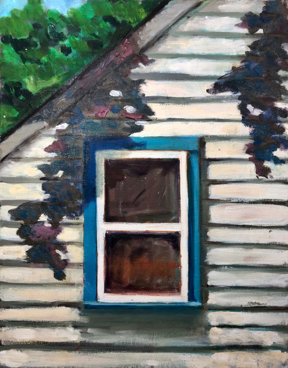 My Neighbor's Window Original Oil Painting | Etsy
