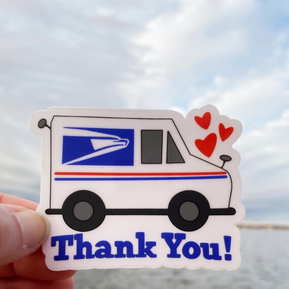 Mail Truck USPS LLV Long Life Vehicle Thank You red | Etsy