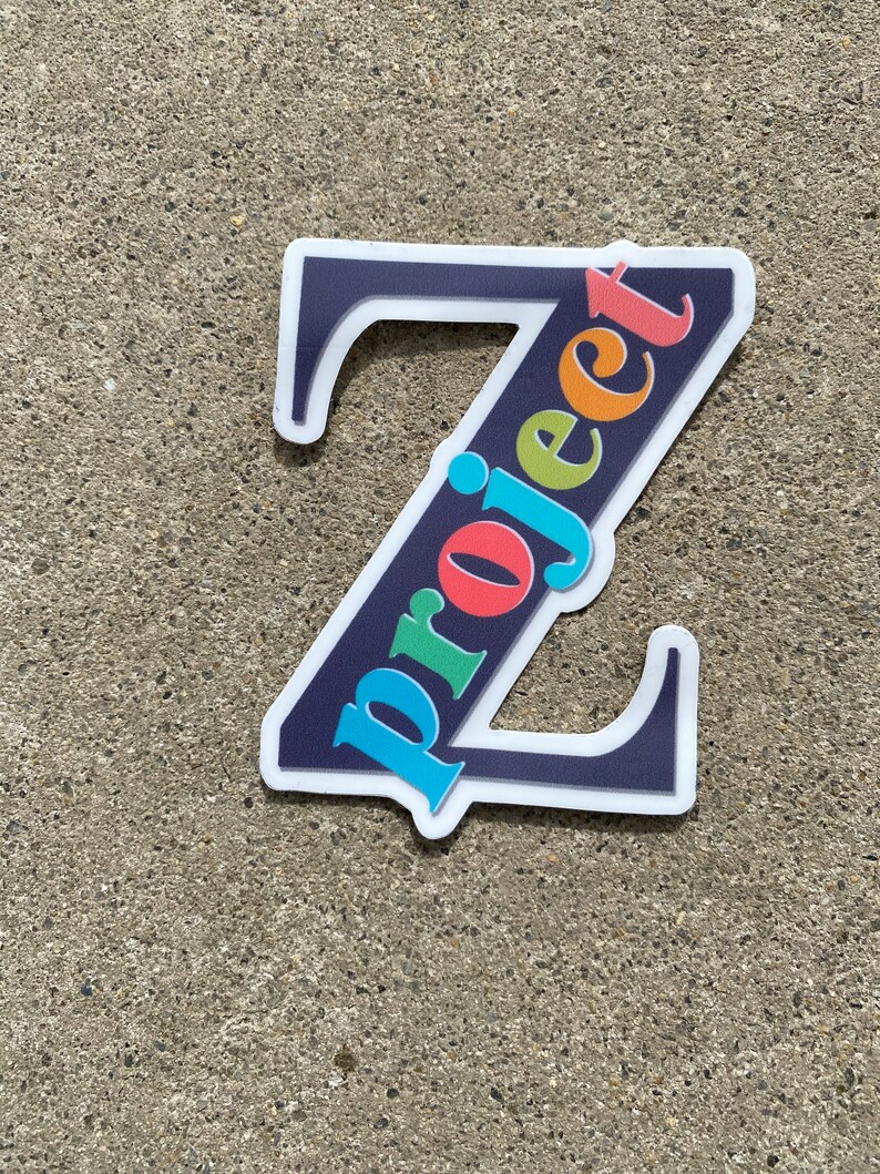 Classical Conversations Project Z Vinyl Sticker, Hand Lettered Water ...