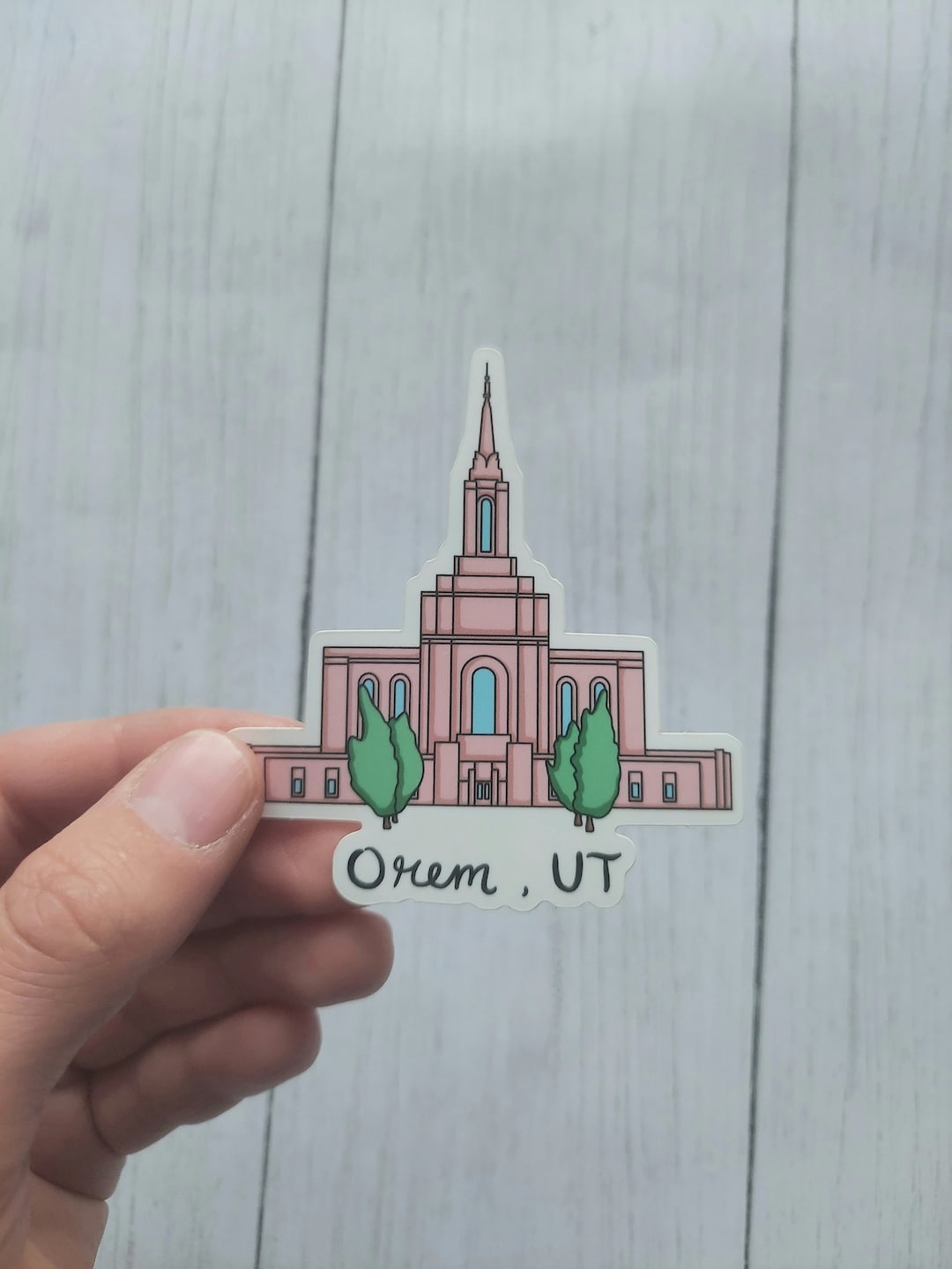 Orem Utah Temple Sticker, Utah Sticker, LDS Temple Sticker, Missionary ...