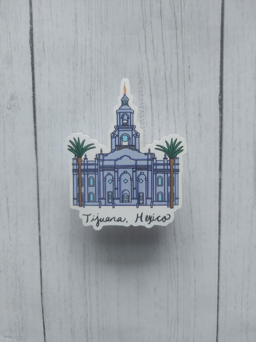 Tijuana Mexico Temple Sticker, Mexico Sticker, LDS Temple Sealing ...