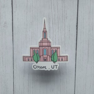 Orem Utah Temple Sticker, Utah Sticker, LDS Temple Sticker, Missionary ...