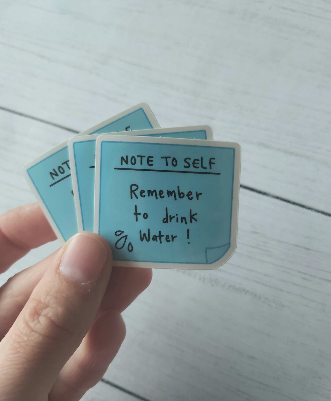Remember to Drink Water Note to Self Sticker, Hydration Sticker ...