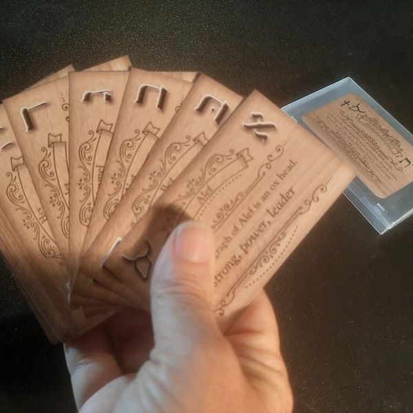 Hebrew Alphabet Flash Cards - Etsy