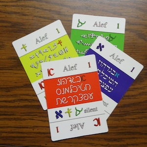 Hebrew Alef-bet Playing Cards - Pictograph, Paleo, Modern, and Script ...