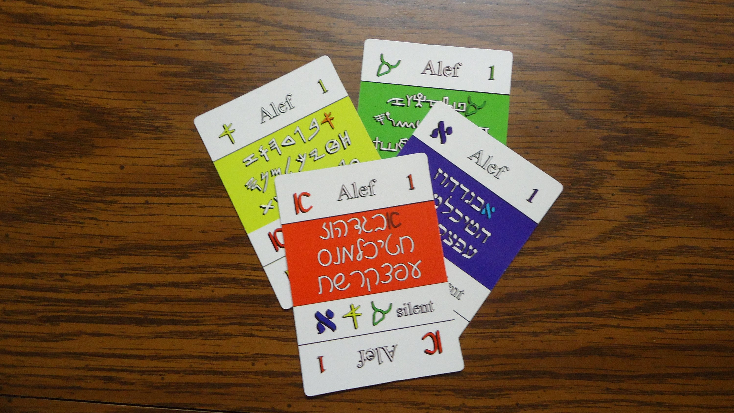 Hebrew Alef-bet Playing Cards Pictograph Paleo Modern and | Etsy