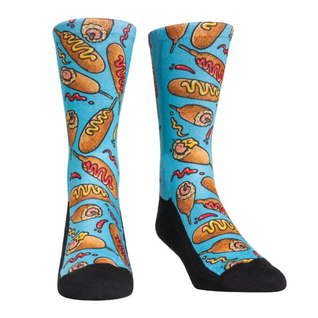 Corn Dog Socks Food Socks Snack Food Socks Cool Socks - Etsy