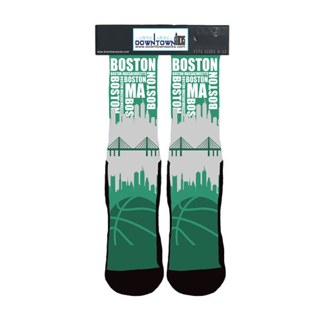 Boston Socks Pro Basketball Socks City Socks Downtown Socks Skyline ...