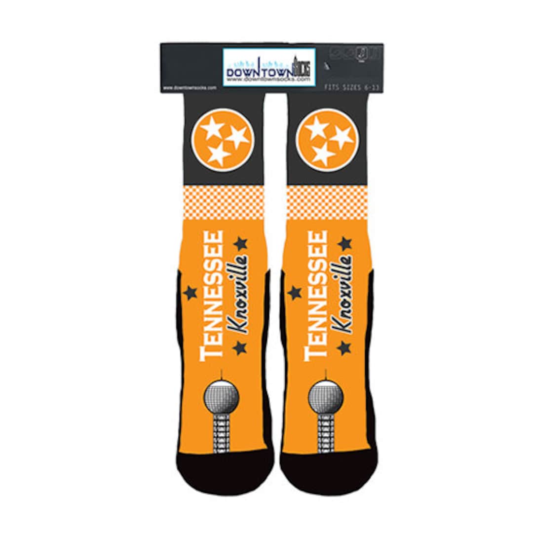 Tennessee Socks Knoxville Skyline Socks College School Socks - Etsy
