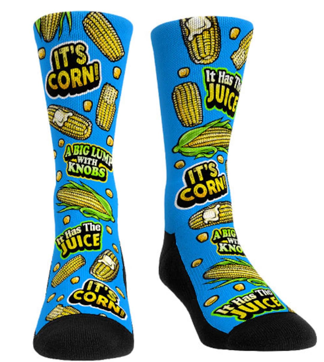 Corn Socks Food Socks It's Corn Socks - Etsy