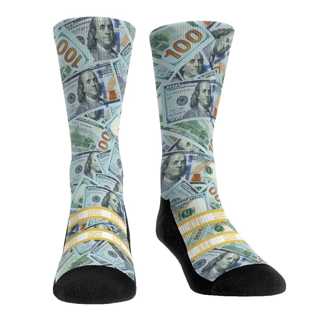 Money Socks 100 Dollar Bill Socks Cool Socks - Etsy