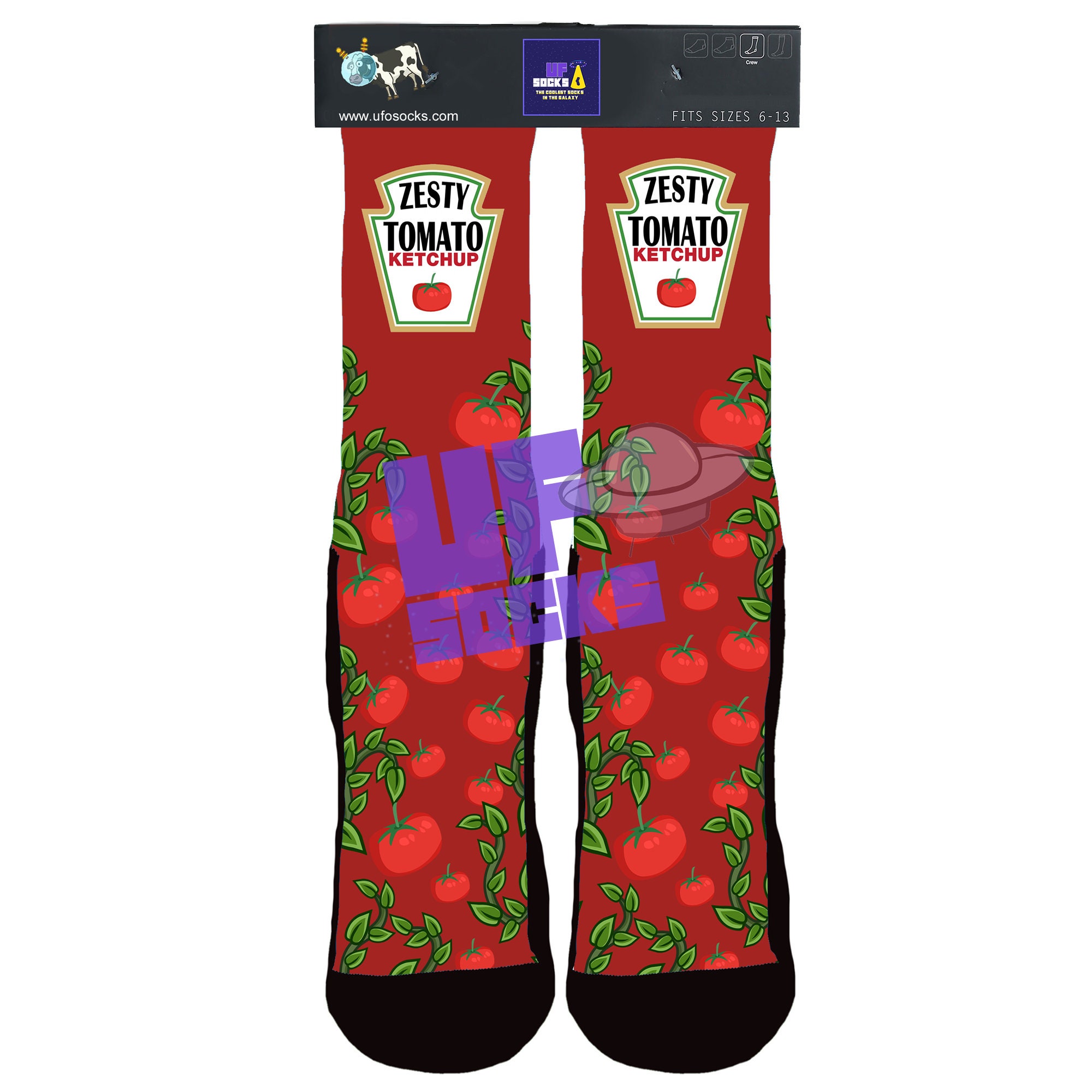 Ketchup Socks Condiment Socks Zesty Tomato Ketchup Socks - Etsy UK