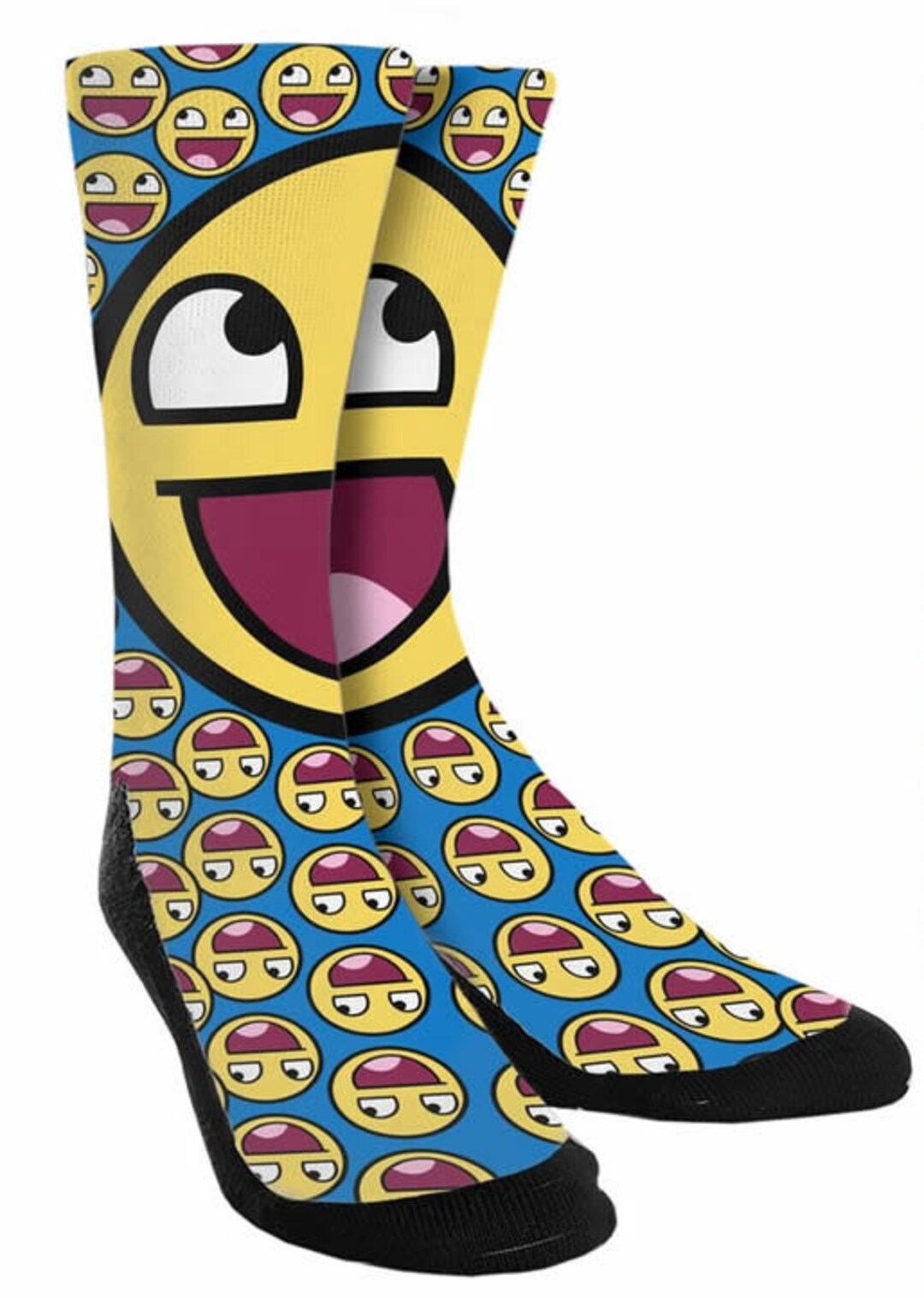 Smiley Face Socks Cool Socks Novelty Socks - Etsy