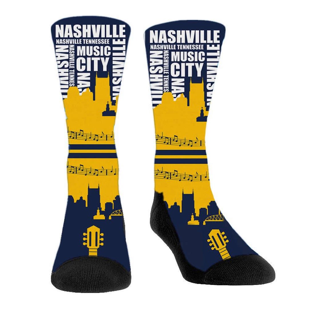 Nashville Socks City Pro Hockey Socks Downtown Socks Cool Skyline Socks ...