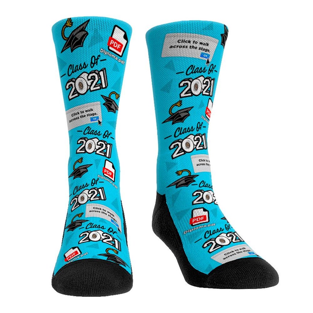 Quarantine Graduation Socks Class of 2021 Funny Socks - Etsy