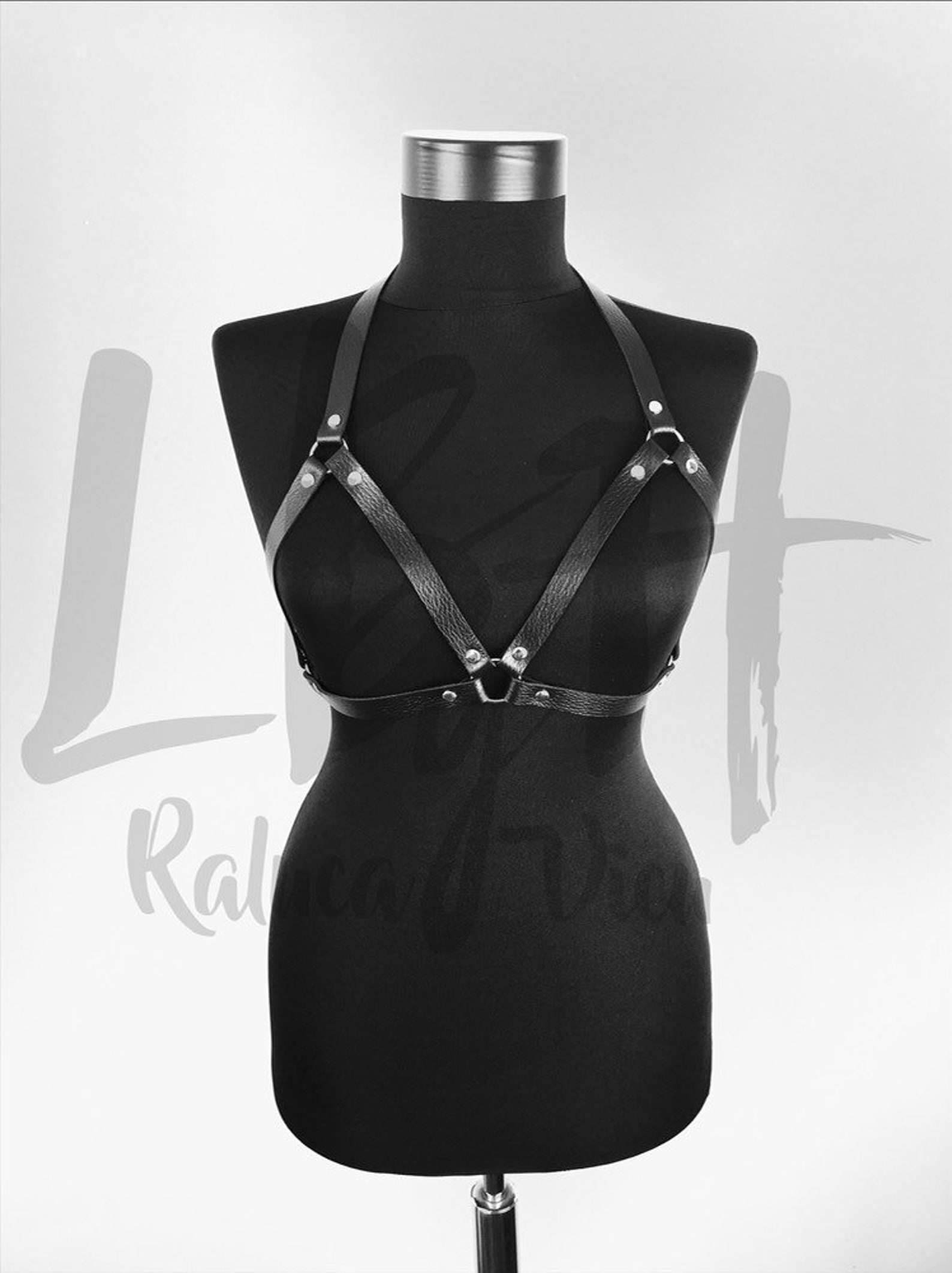 Full Body Women Harness With Chains Full Body Leather Etsy