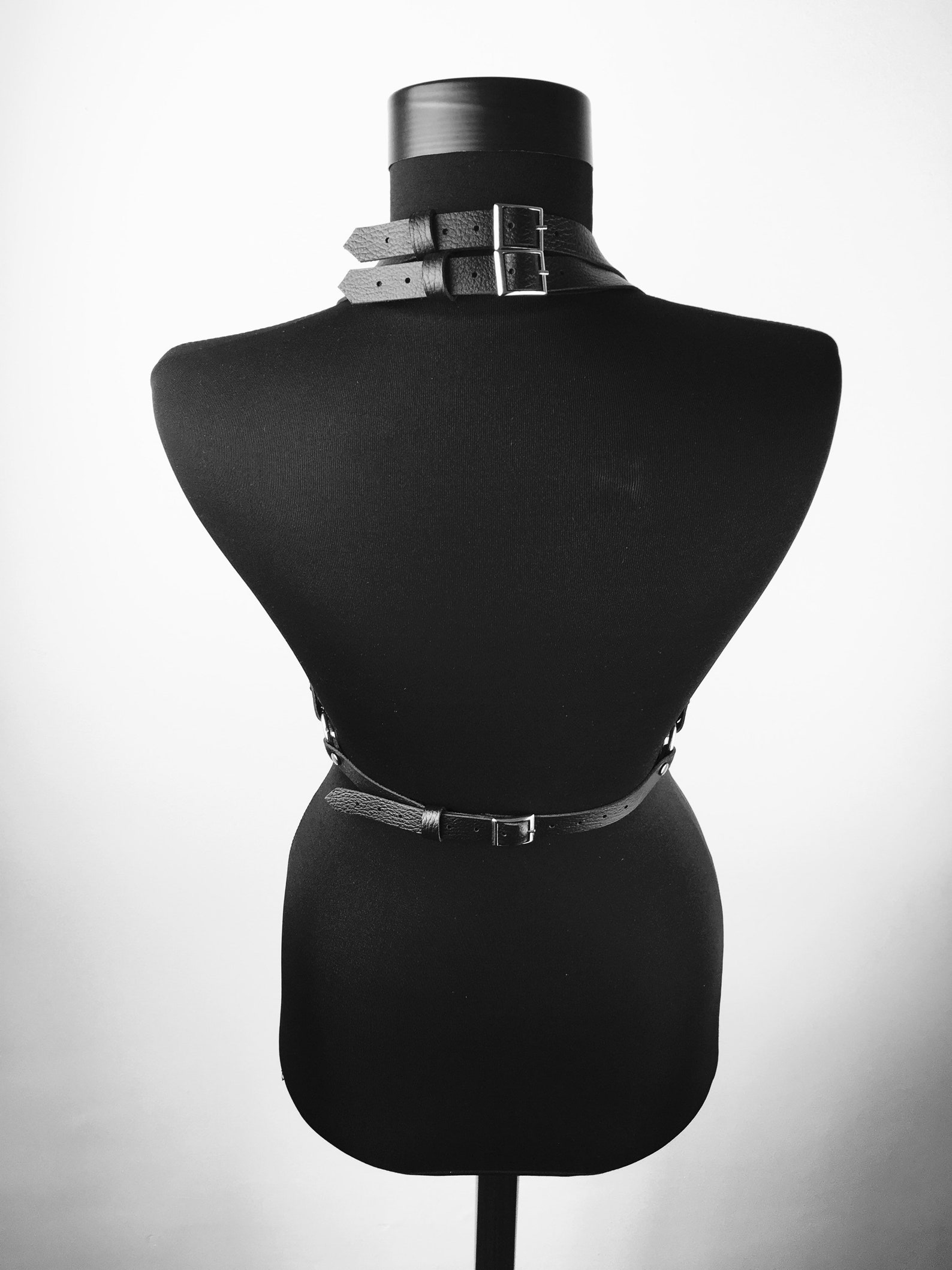Handmade Black Leather Harness With Versatile Style - Etsy