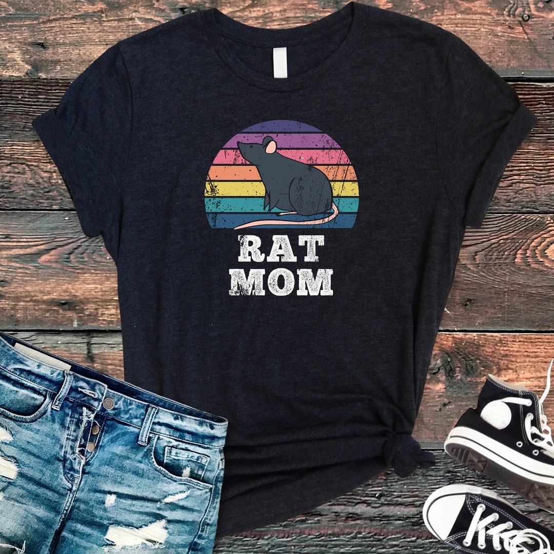 Rat Lover T-shirt - Pet Rat - Rat Mom Shirt - Retro Funny Fancy Rat ...