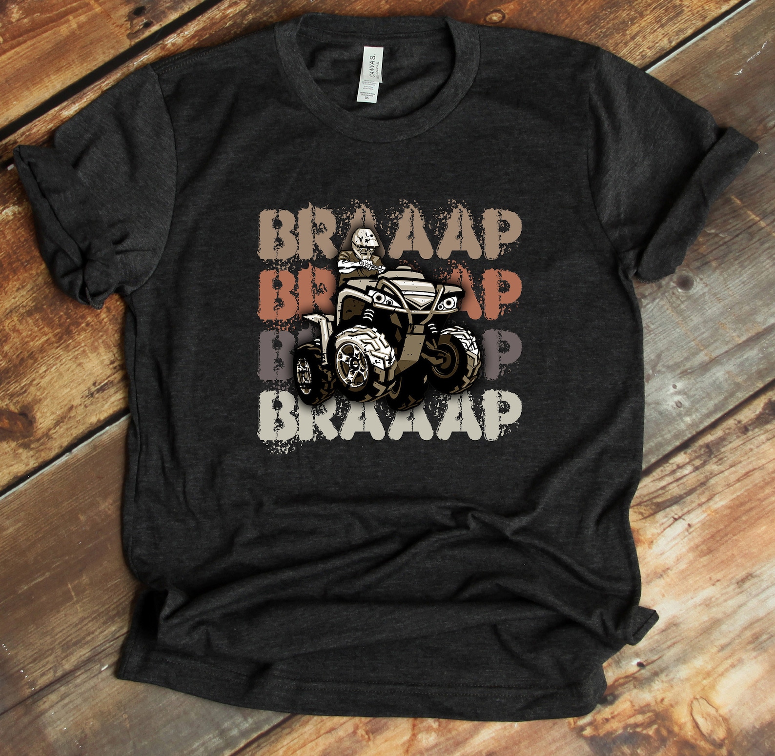 Quad ATV T-shirt Braaap Shirt 4 Wheeler Tee Quad Shirt Mud - Etsy