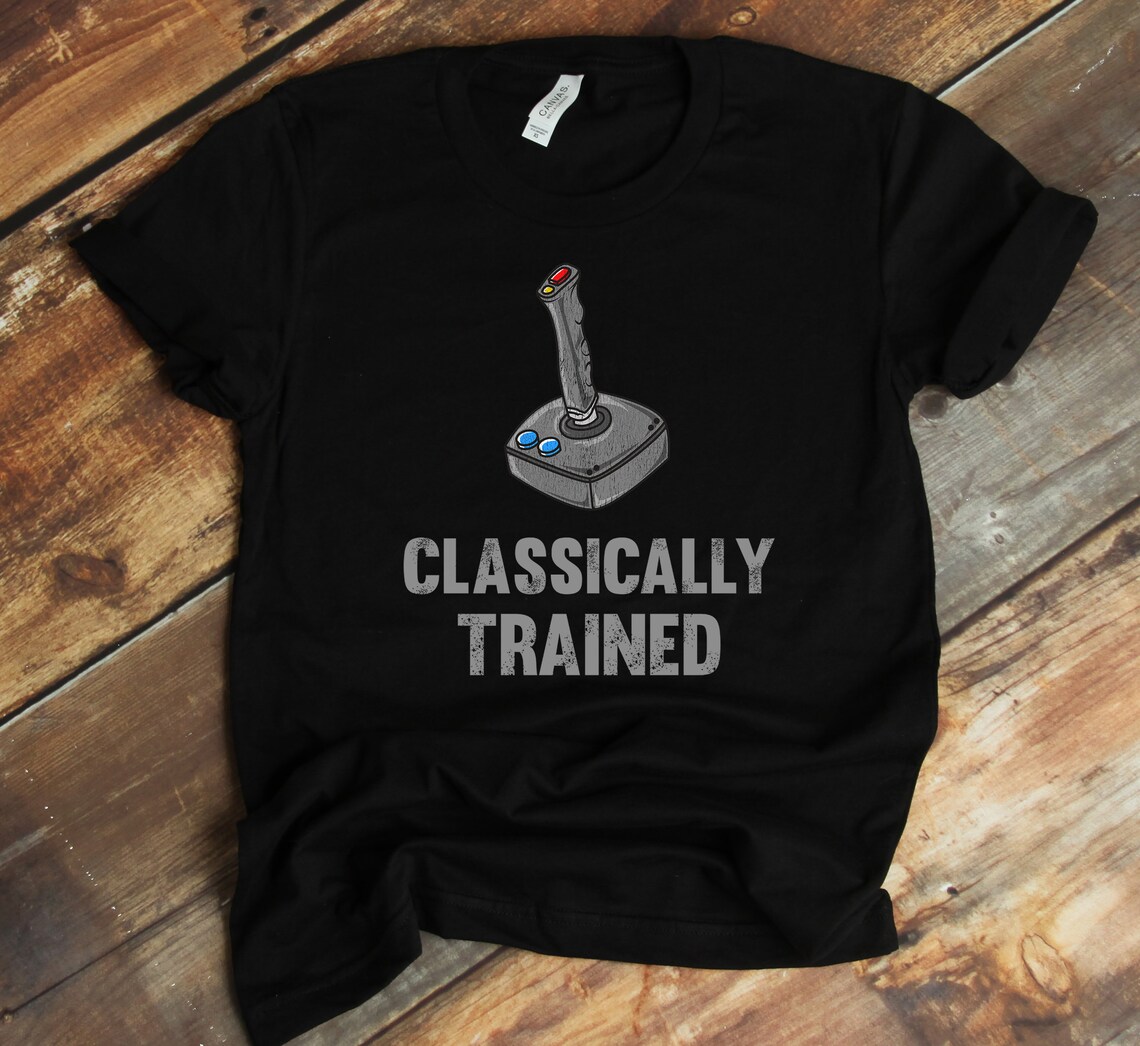 Classically Trained Video Gaming Shirt Vintage Video Game - Etsy