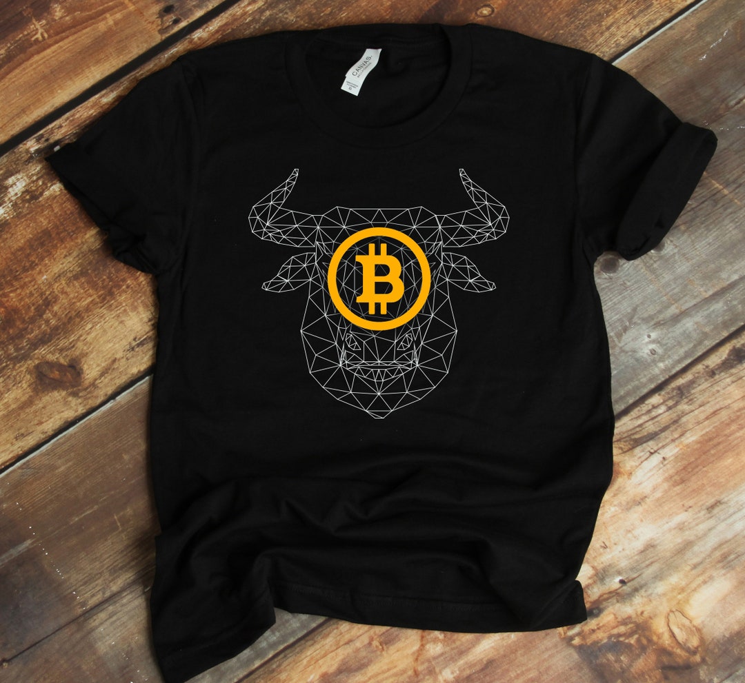 Bitcoin Bull T-shirt, Bitcoin Shirt, Blockchain Tee, Cryptocurrency ...