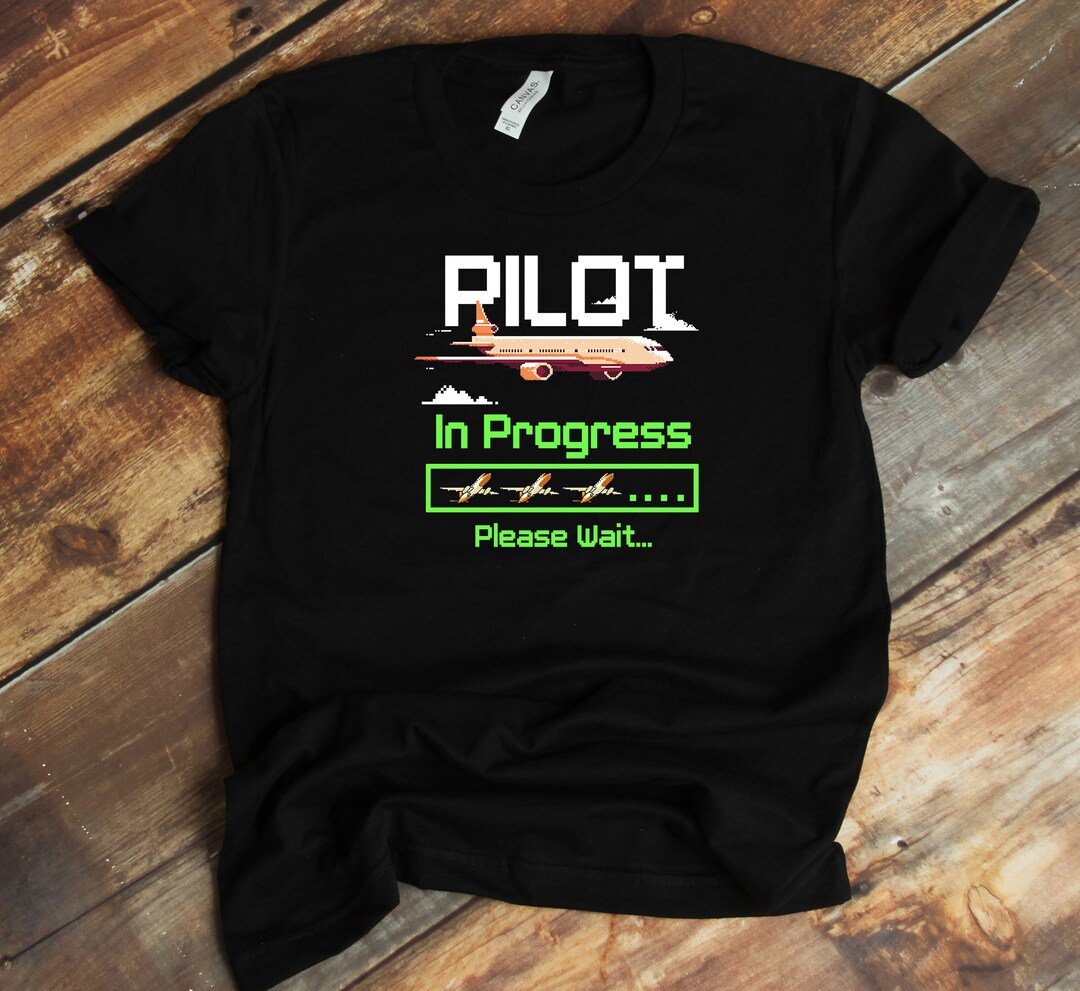 Future Pilot T-shirt in Progress Airplanes Aviation Student Shirt - Etsy