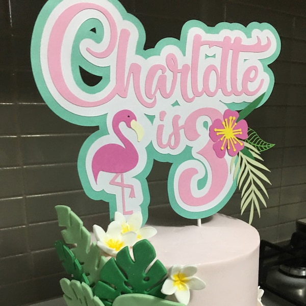 Tropical Cake Topper - Etsy Australia