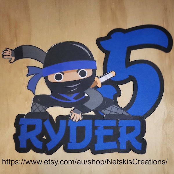 Ninja Cake Toppers - Etsy Australia