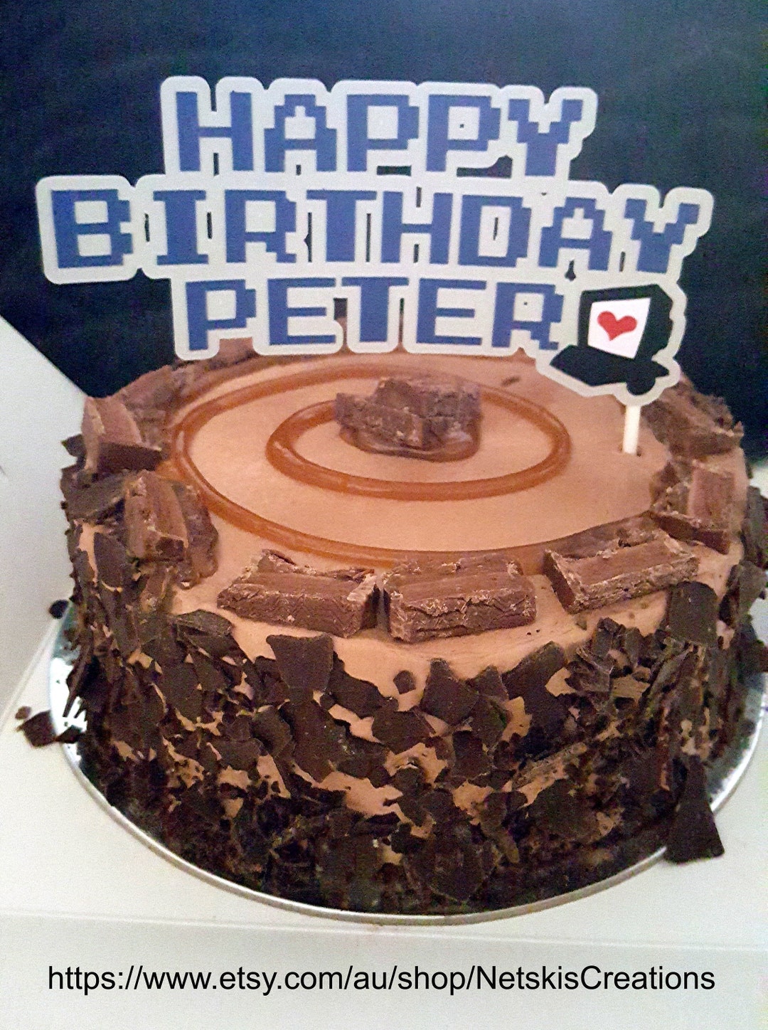 Custom Cake Topper Minecraft - Etsy